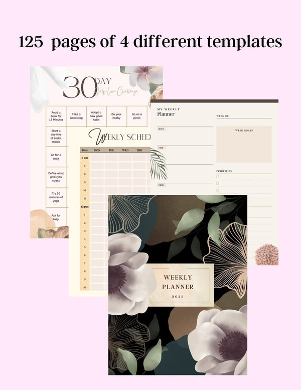 52 Week Planner For 2023 V1 | PREMIUM PLR Planner - Resell & Use Now!