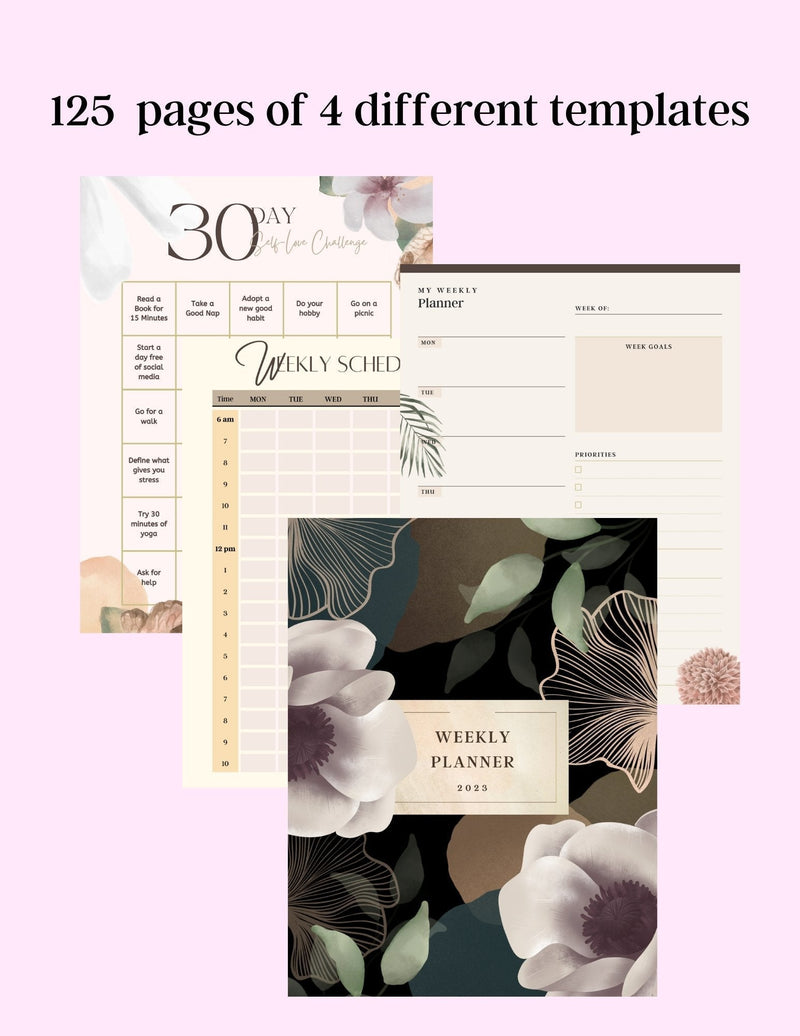 52 Week Planner For 2023 V1 | PREMIUM PLR Planner - Resell & Use Now!